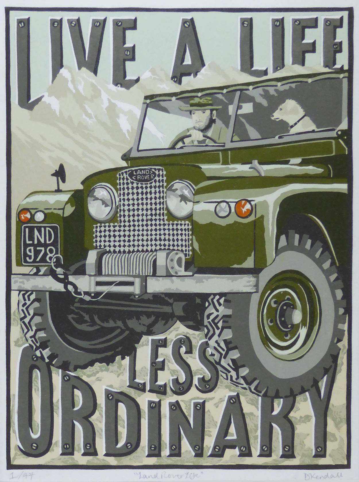 Old Land Rover Limited Edition Print | The Enlightened Hound